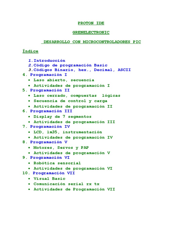 PROTON - IDE Guia de Instrucciones | PDF | Arranque | Microcontrolador