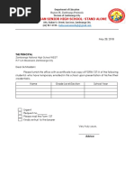 Sample LETTER OF REQUEST FOR SCHOOL FORM 137 | PDF