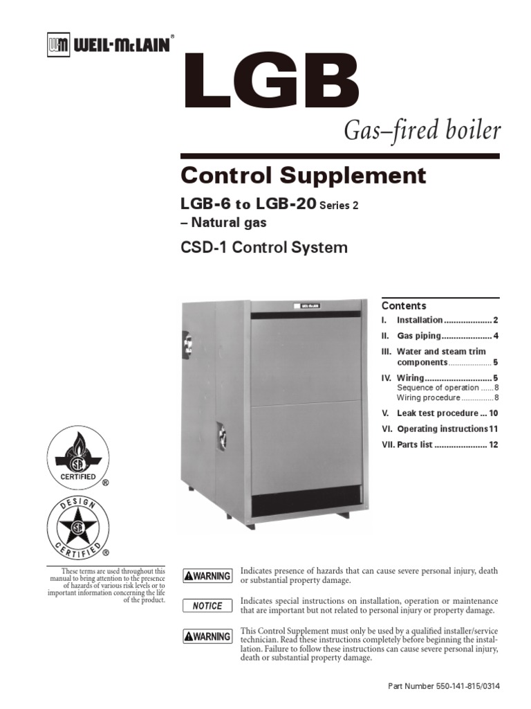 LGB6 Gas Fired Boiler | PDF | Pipe (Fluid Conveyance) | Natural Gas