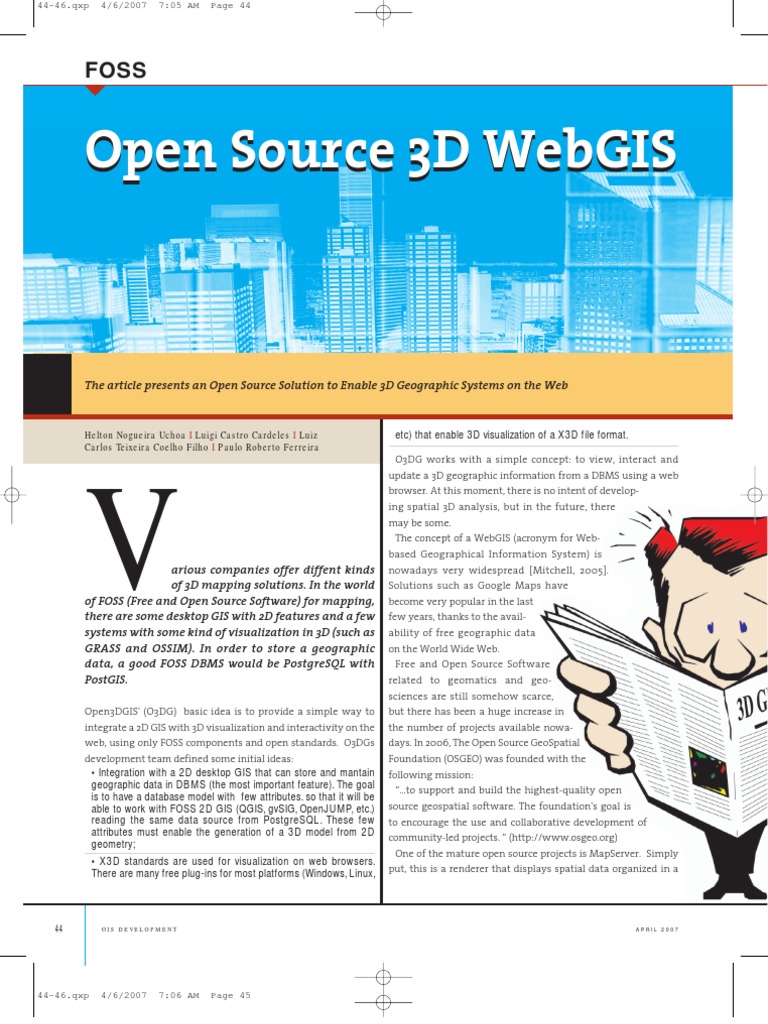 Open Source 3D WebGIS | PDF | Geographic Information System | Blender (Software)