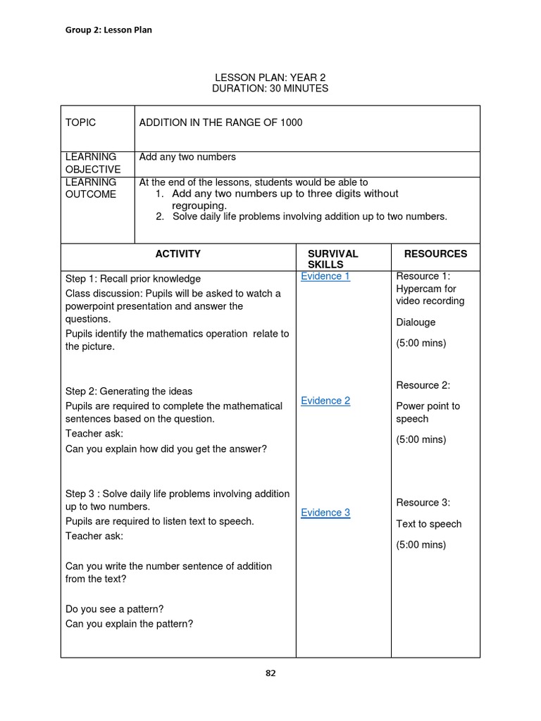 Lesson Plan2 | PDF | Teachers | Educational Assessment