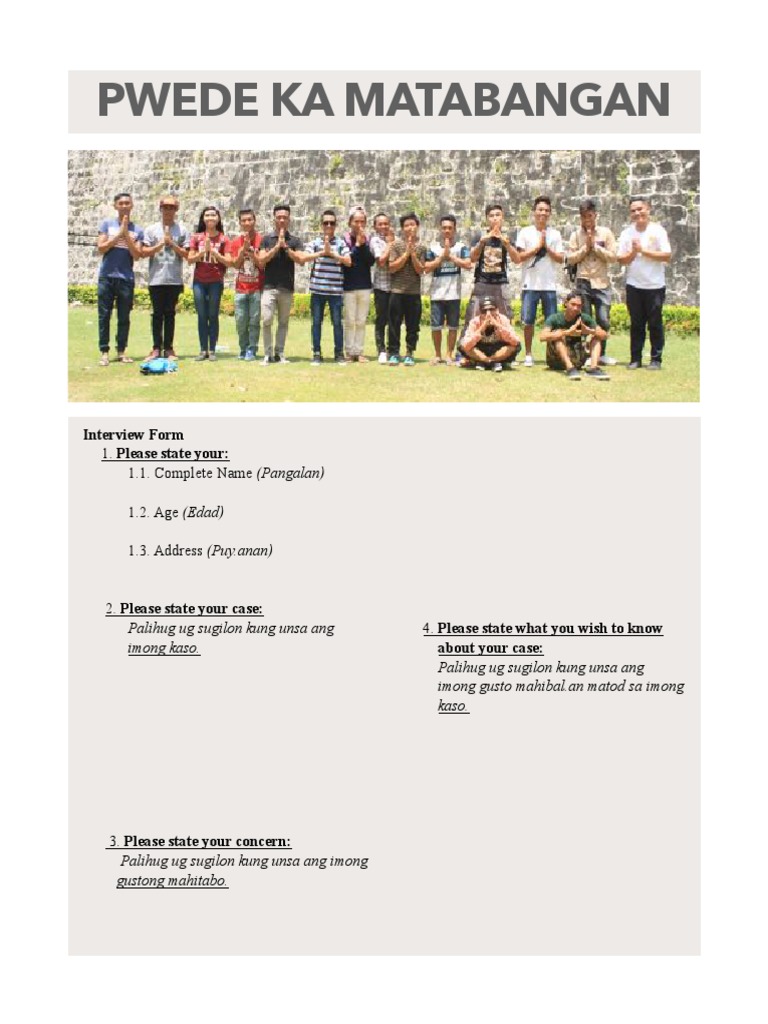 Interview Form | PDF