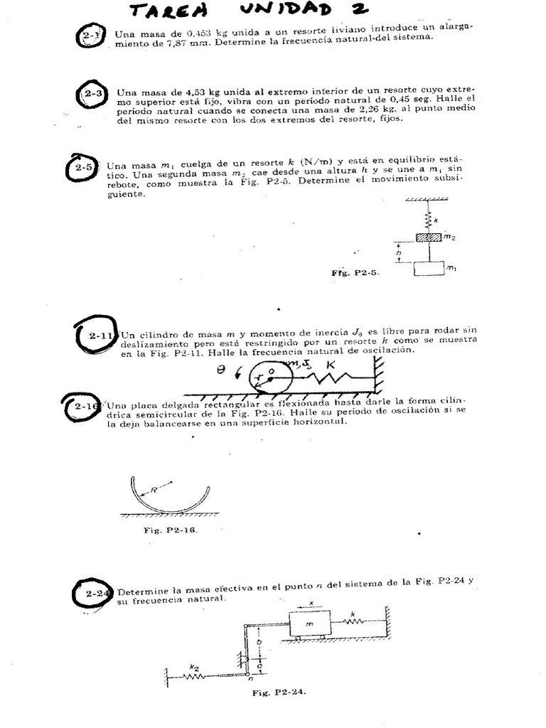 Tarea U2 Vibraciones | PDF