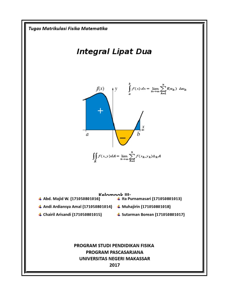 Integral Lipat Dua dalam Fisika Matematika | PDF | Metode & Bahan Ajar