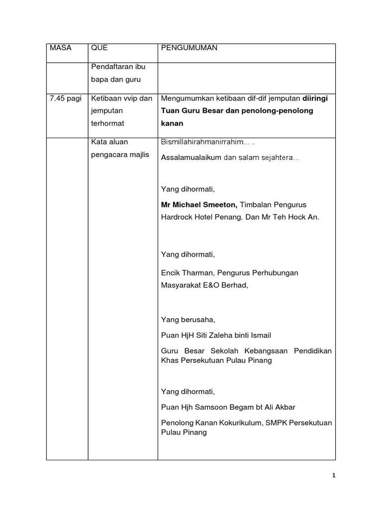 Teks Pengacara Hari Sukan Pdf