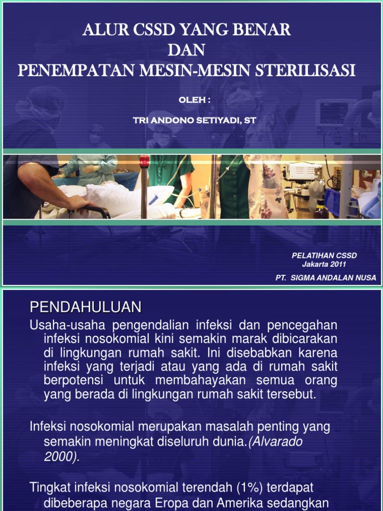 Alur CSSD Yang Benar Dan Penempatan Mesin Mesin Sterilisasi 56 | PDF