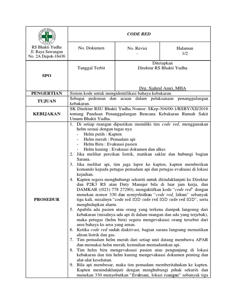 SPO Code Red | PDF