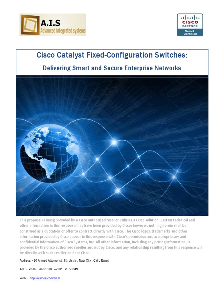Cisco Catalyst Fixed-Configuration Switches | PDF | Network Switch ...