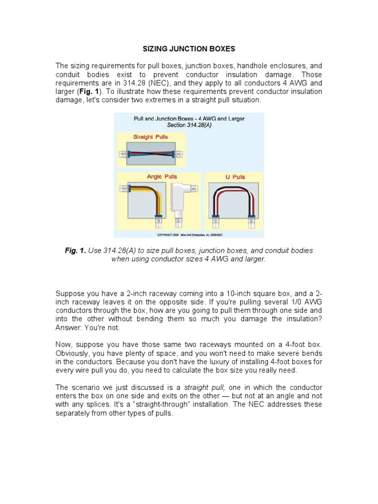 Junction Box Sizing Guidelines | PDF | Teaching Mathematics