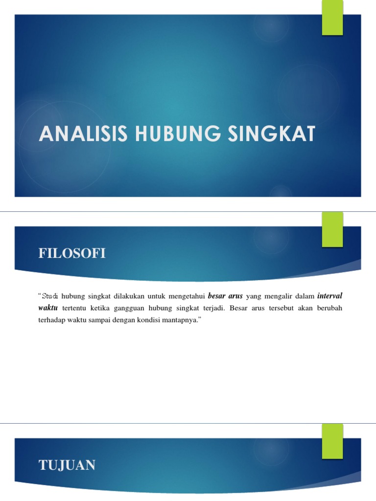 Analisis Arus Hubung Singkat Listrik | PDF | Transformator | Impedansi ...