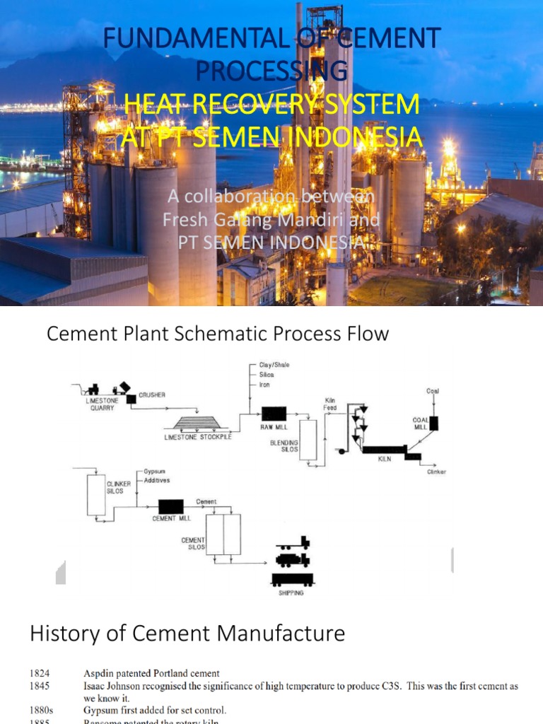 A Comprehensive Review of the Cement Manufacturing Process and Heat ...