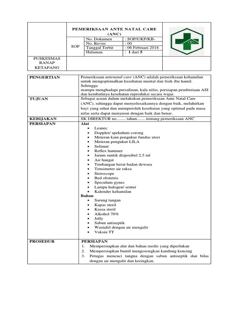Sop Anc | PDF | Pengembangan Diri | Sains & Matematika