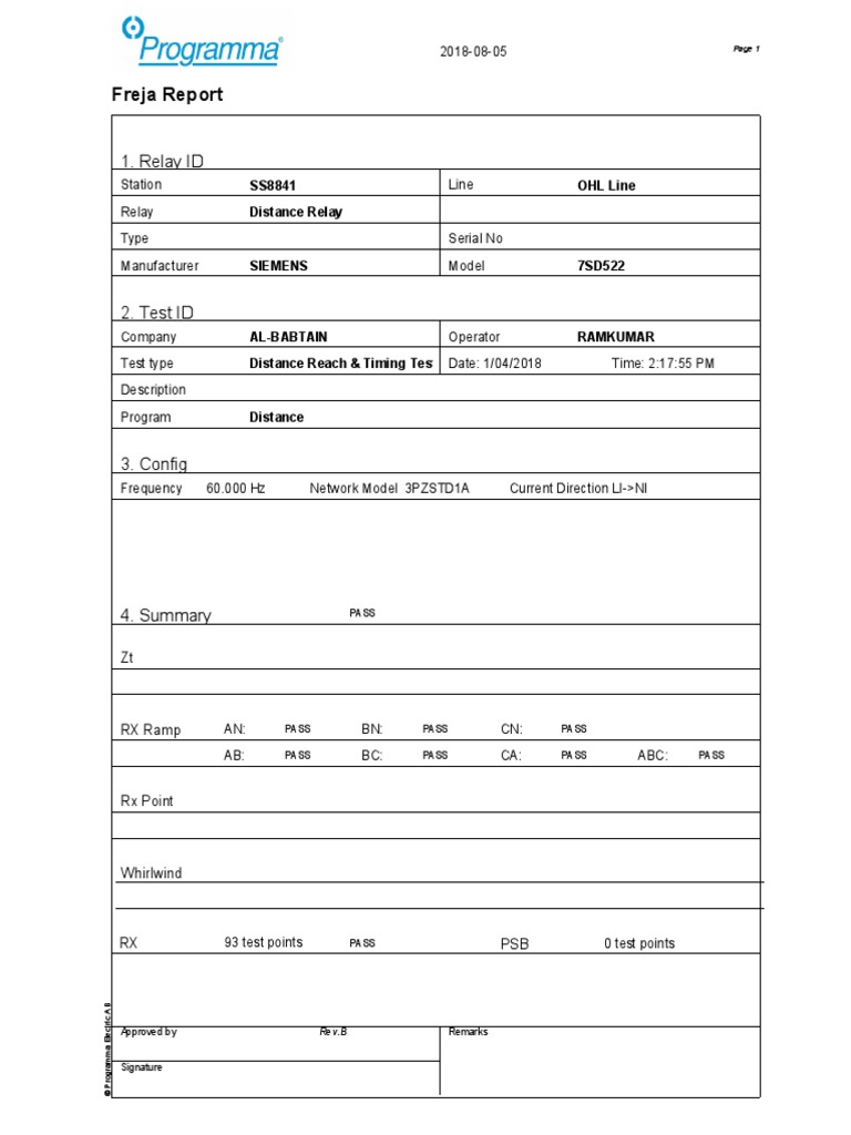 Reach and Timming Test 7sd5 | PDF | Electricity | Electromagnetism
