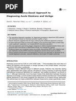AAFP Dizziness - Evaluation and Management | PDF | Vertigo | Ménière's ...
