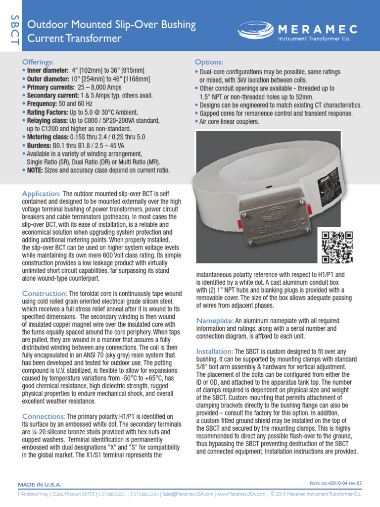 SBCT Sheet Web | PDF | Transformer | Electrical Components