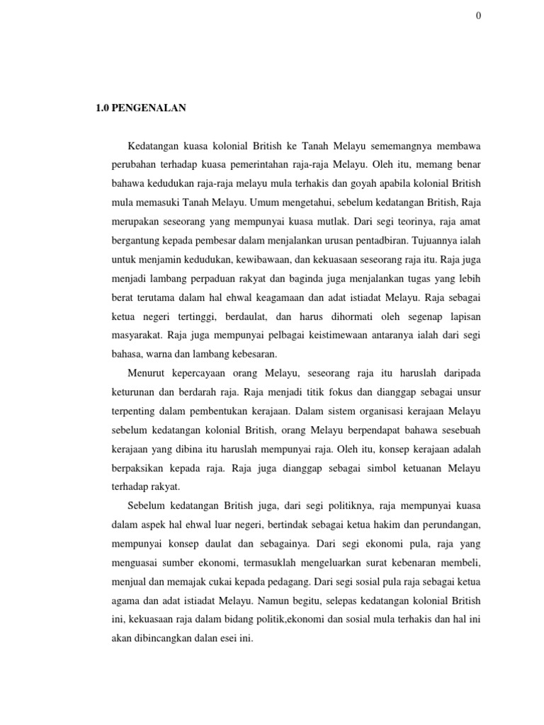 Esei Kerajaan Melayu | PDF