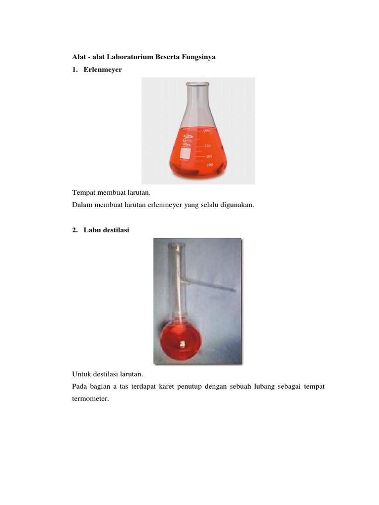 Alat Labolatorium Dan Fungsinya | PDF