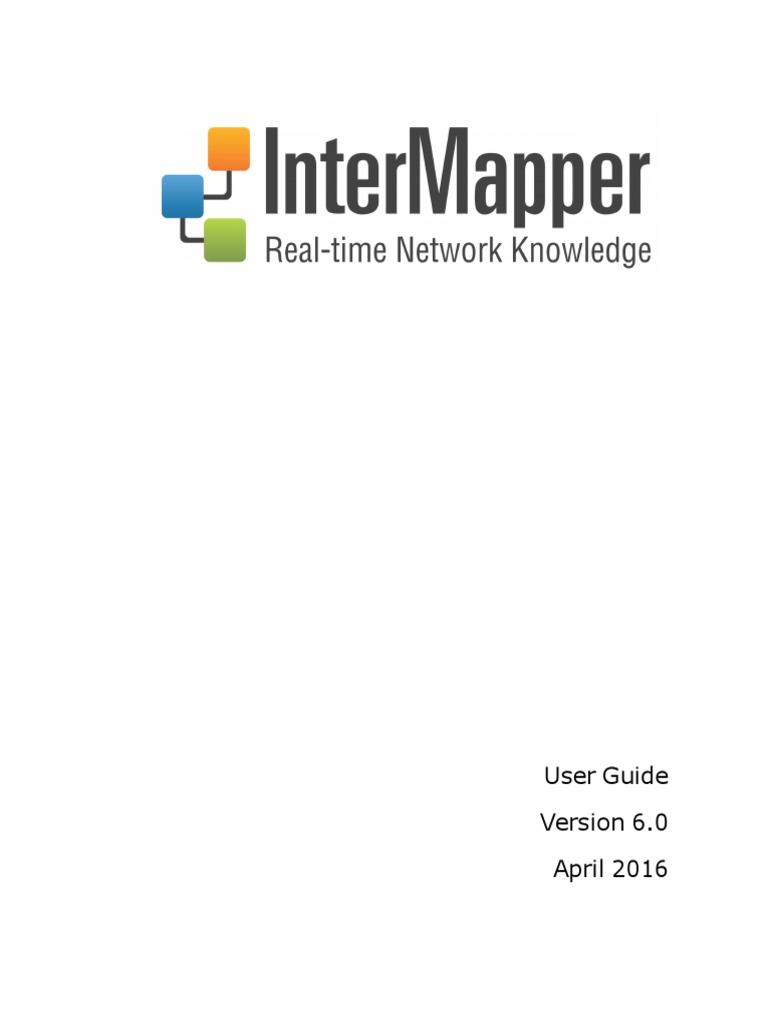 InterMapper User Guide | PDF | Graphical User Interfaces | Computer Network