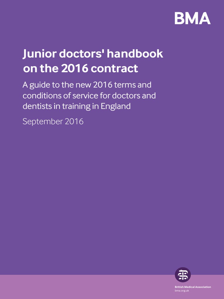 Junior Doctors Handbook 2016 TCS Sept2016 Amended | PDF | General ...