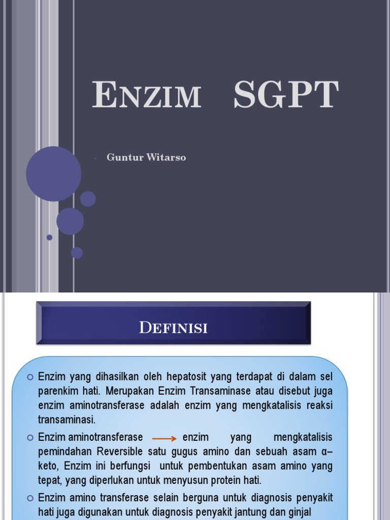 Peran Enzim SGPT dalam Diagnosa Hati | PDF | Kesehatan Holistik