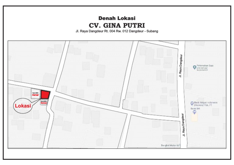 Denah & Peta Lokasi - Baru | PDF