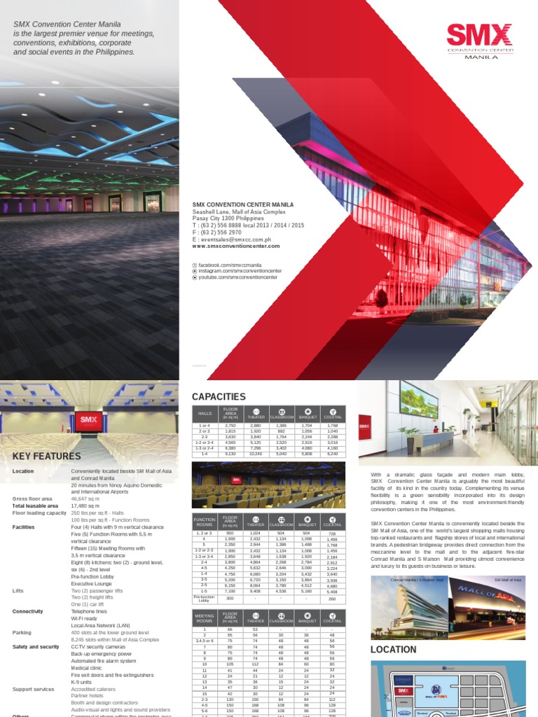 SMX Manila Brochure | PDF | Shopping Mall | Buildings And Structures