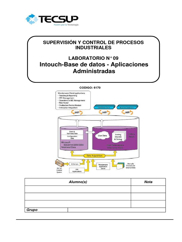 Lab 09 - Intouch Base Datos - Aplicaciones Administradas | PDF | Tabla (base de datos ...