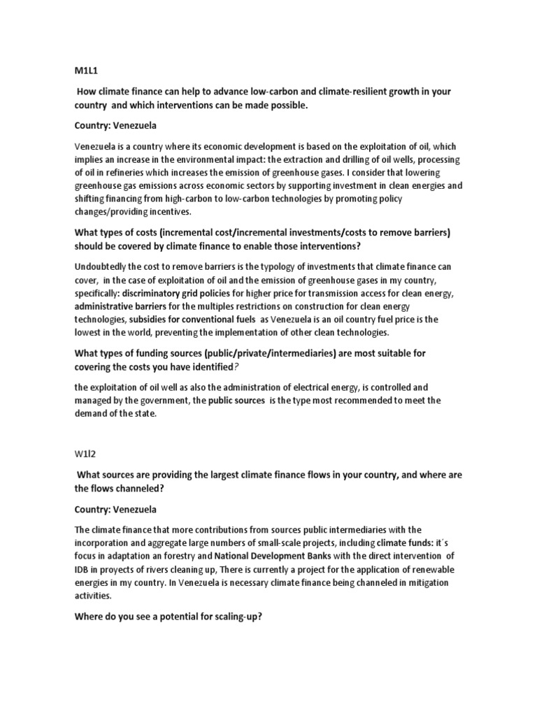 How Climate Finance Can Help To Advance Low-Carbon and Climate ...