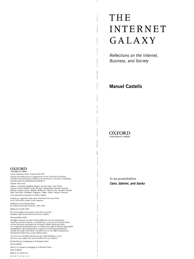 The Internet Galaxy - Reflections On The Internet, Business, and ...