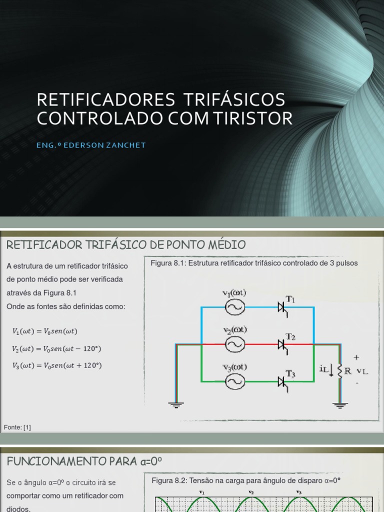 Aula 8 Retificadores Controlados Trifásicos 16.9 | PDF | Retificador ...