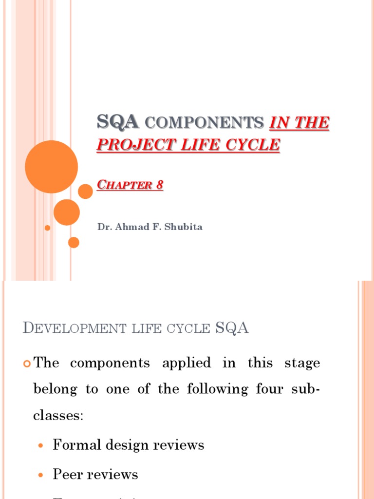 SQA Components in The Project Life Cycle | PDF | Project Management ...