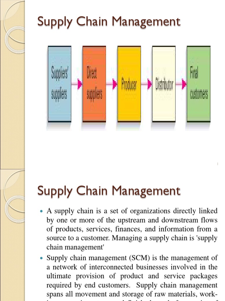 Supply Chain Management Lecture | PDF | Supply Chain Management ...