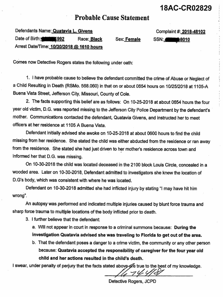 PC Statement Givens | PDF