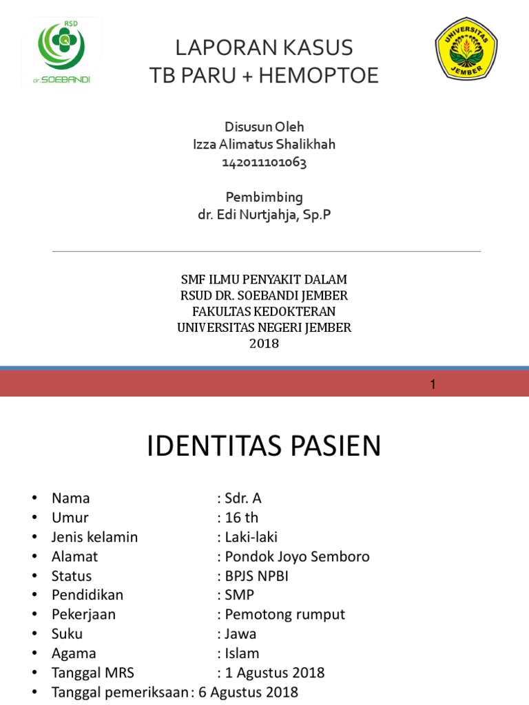 Lapsus TB Hemoptoe | PDF