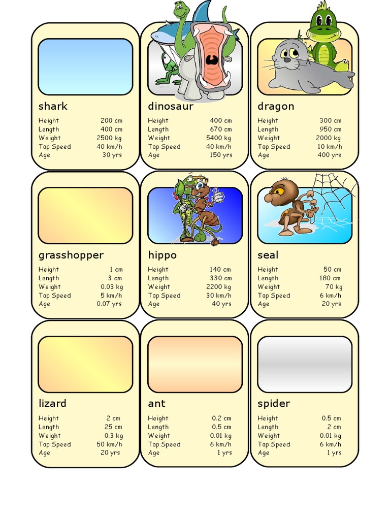 Comparative Cards | PDF