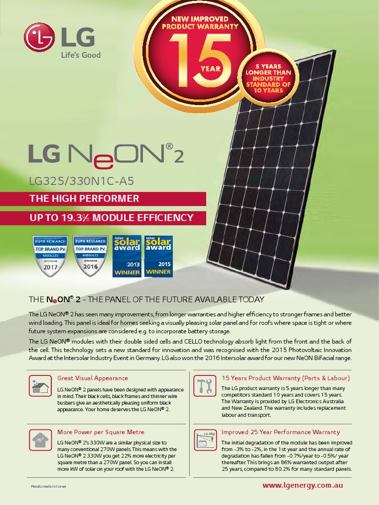 LG Solar Panel | PDF | Solar Panel | Electromagnetism