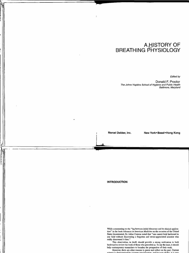 A History of Breathing Physiology 1 | PDF | Pulmonology | Clinical Medicine