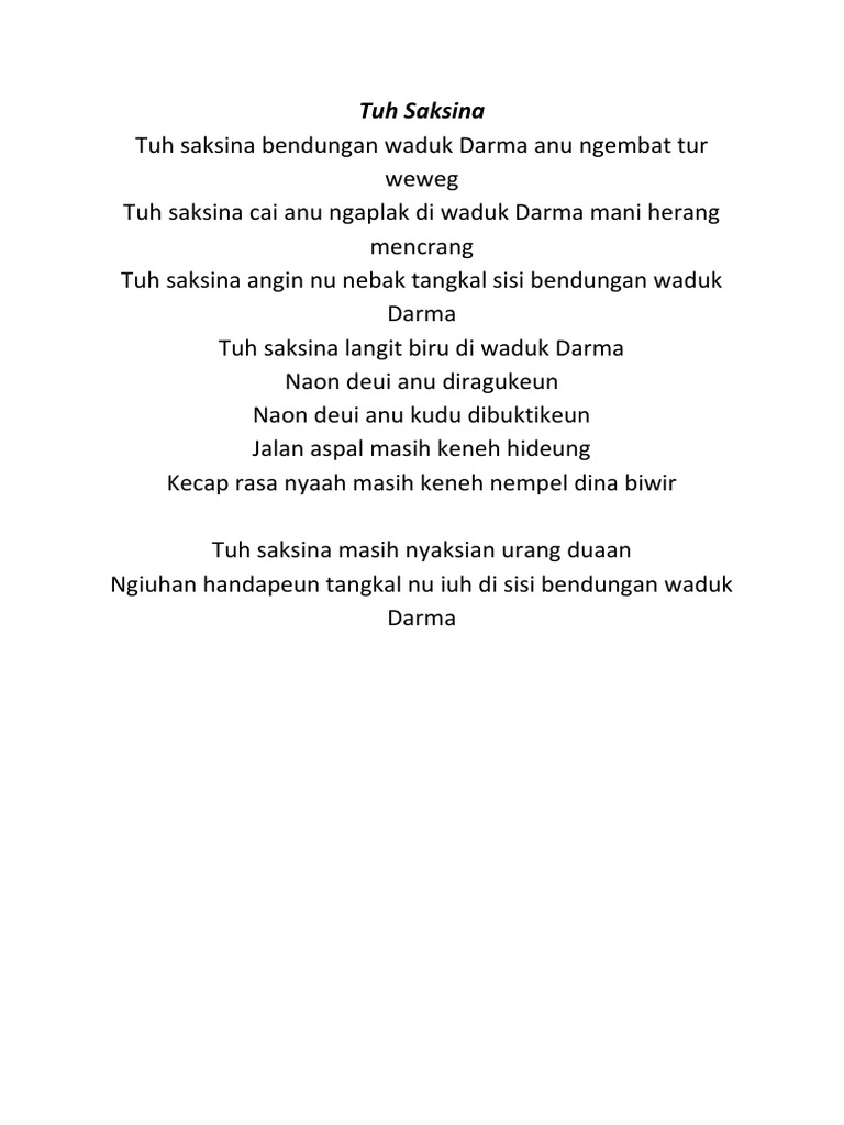 Sajak Sunda | PDF