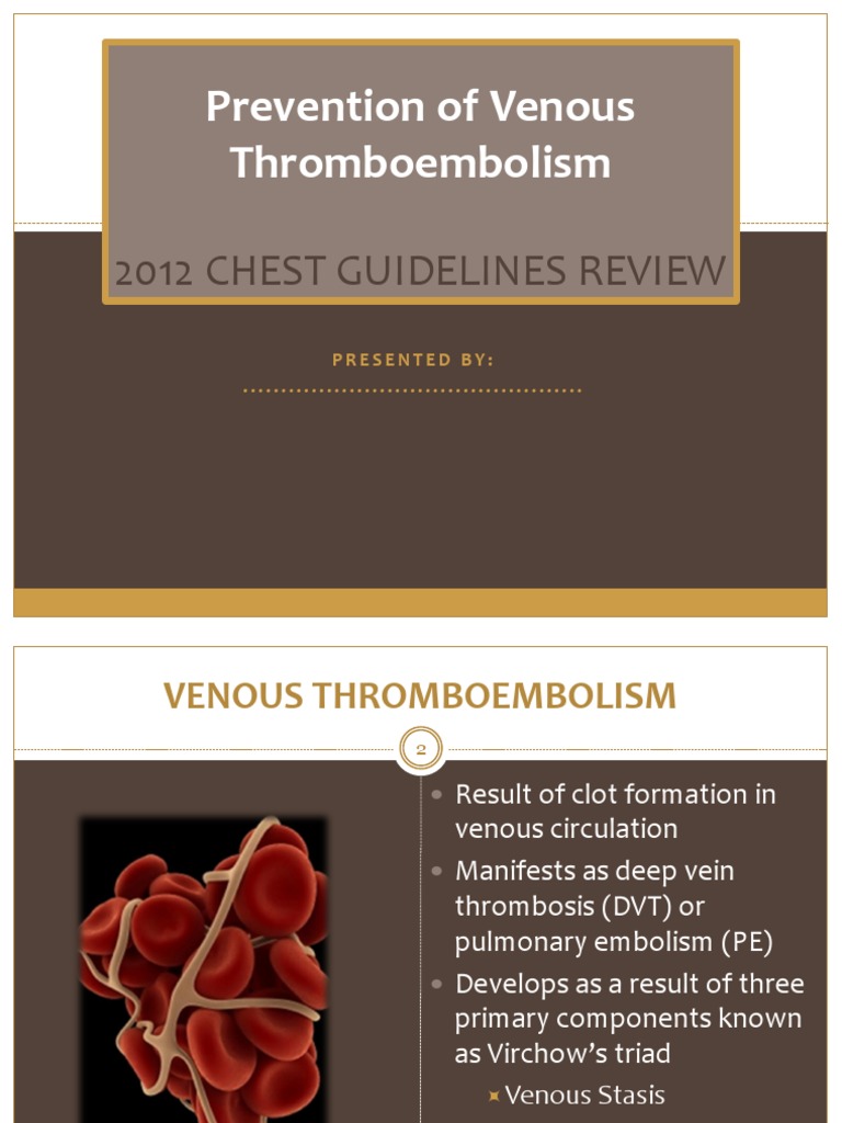 DIVITI Slide Prophylaxis VTE SPPD Ringkas-1 | PDF | Blood | Medical ...