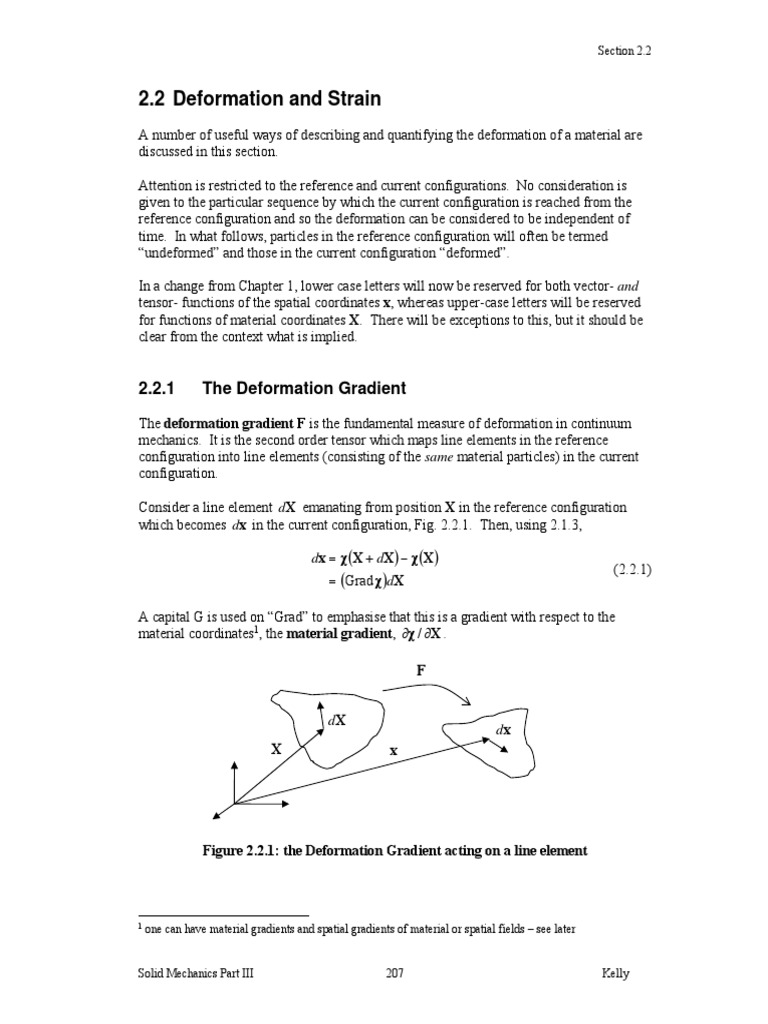 Kinematics of Deformation Strain PDF | PDF
