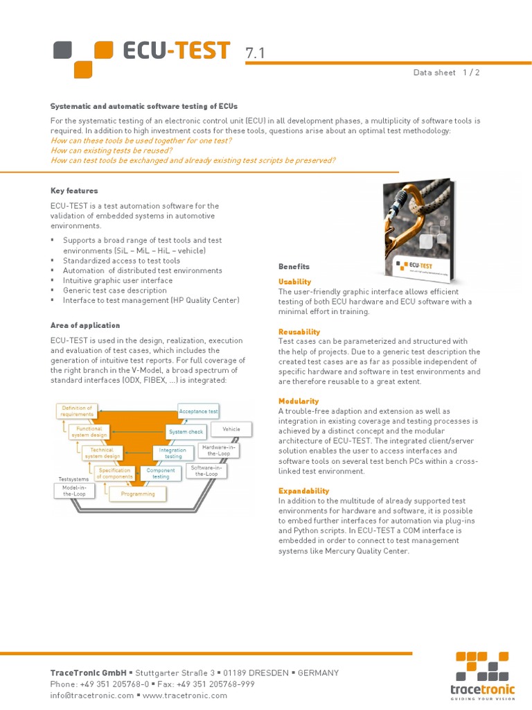 Data Sheet ECU-TEST | PDF | Usability | Software