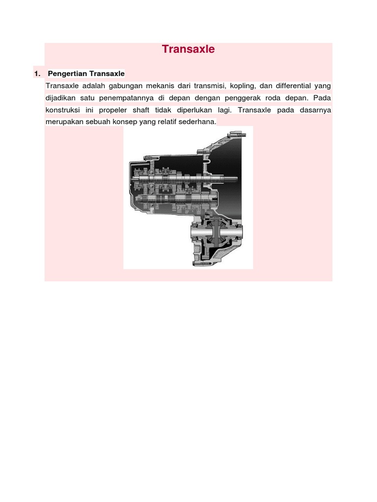 Transaxle | PDF