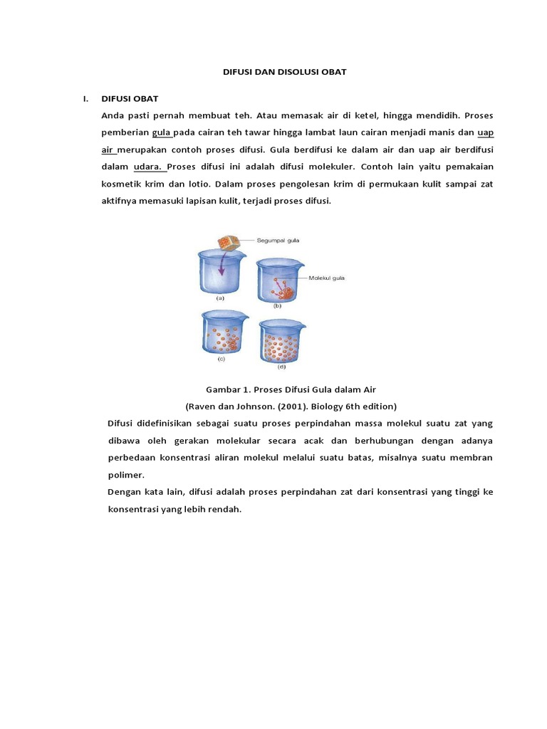 Difusi Dan Disolusi | PDF