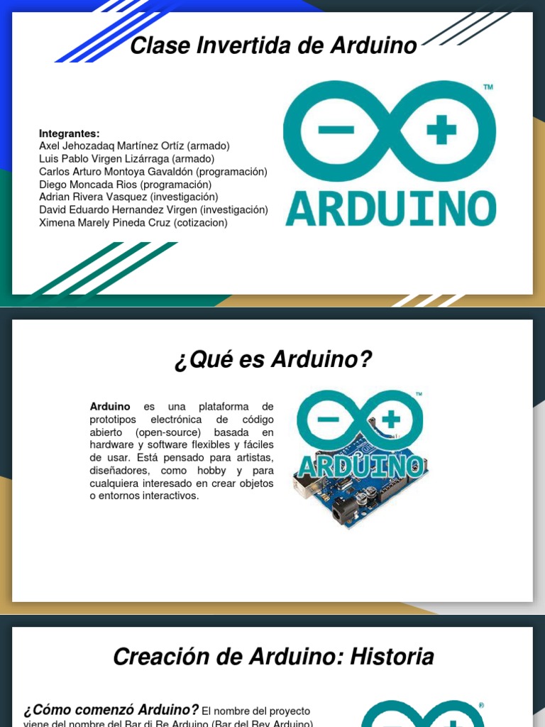 Clase Invertida de Arduino | PDF | Arduino | Entorno de desarrollo integrado