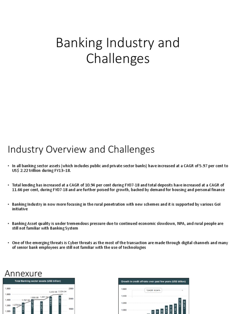 Banking Industry and Challenges | PDF | Reserve Bank Of India | Banks
