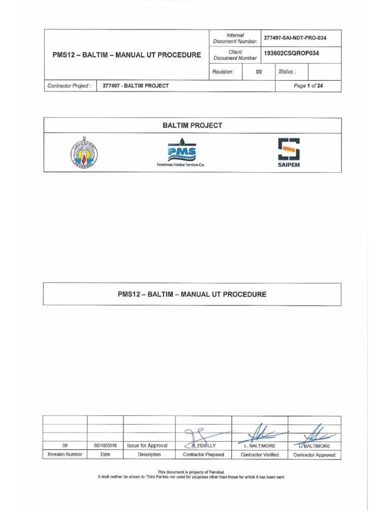 193602csqrop034 00 Manual Ut Procedure | PDF | Nondestructive Testing ...