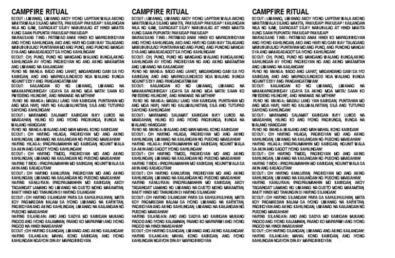 Campfire Ritual | PDF