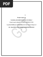 Project Report GST | PDF | Value Added Tax | Excise