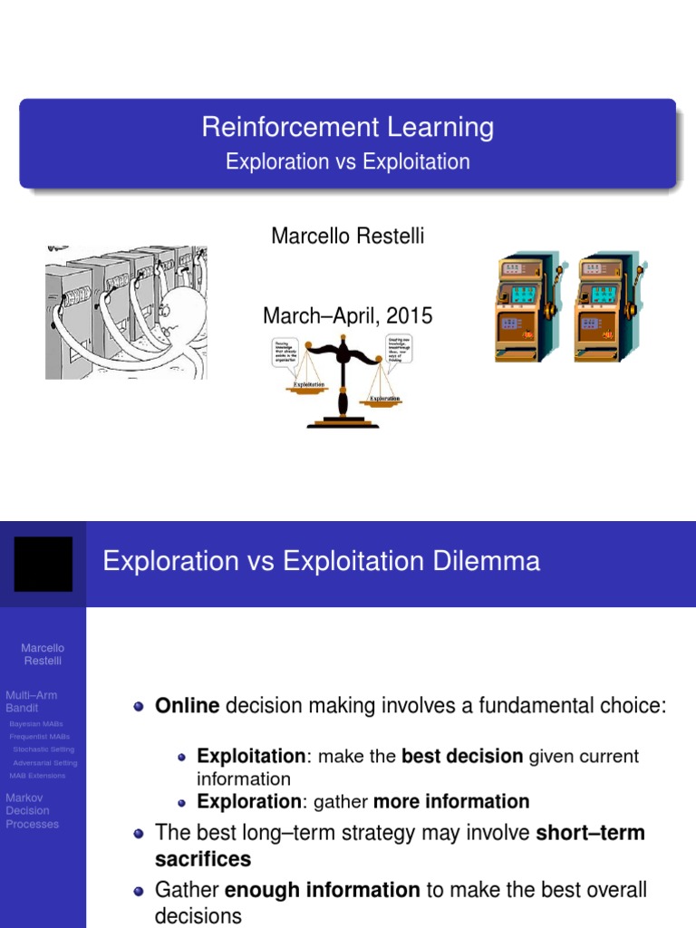 Exploration Exploitation Pdf Stochastic Process Statistics