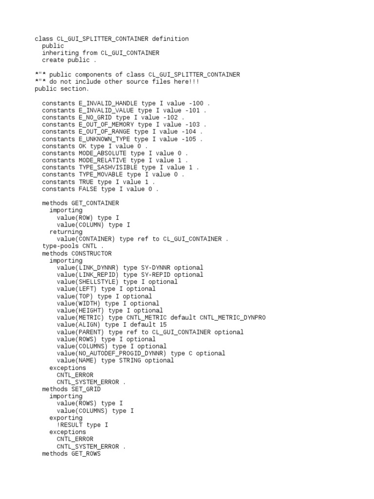 CL Gui Splitter Container Cu | PDF | Computer Programming | Software Engineering